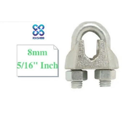 Jual Klem Sling Baja 8mm (5/16") /Span Sekrup /kuku macan /klem kabel ...