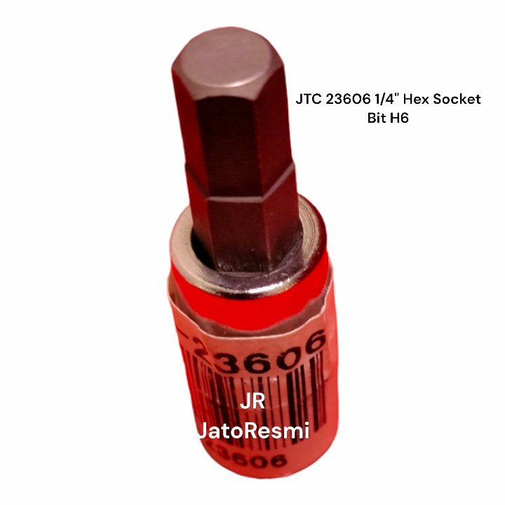 Jual JTC 23606 1/4" Hex Socket Bit H6 Socket L 6mm Made In Taiwan ...