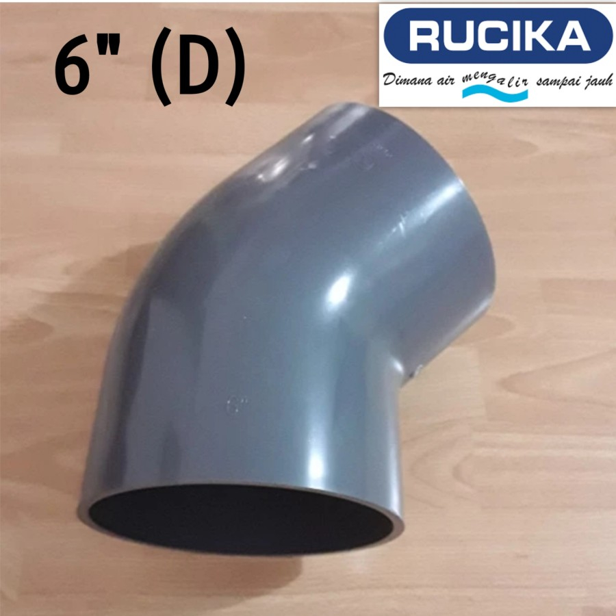 Jual RUCIKA Keni 45 derajat 6 inch RUCIKA D - Knee Elbow PVC Keni 6" 45 derajat Keni 6 inch 45 ...