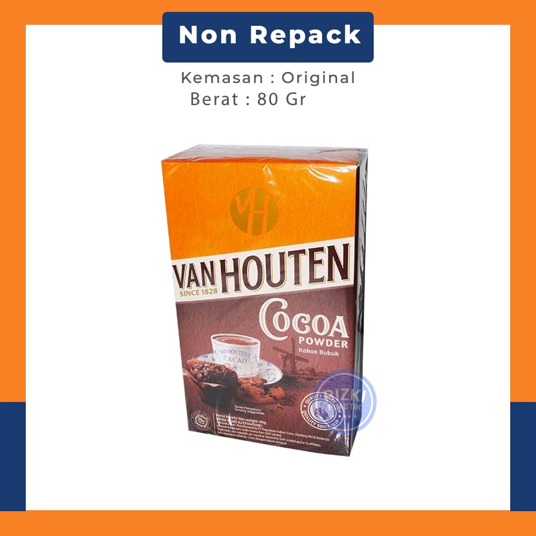 Jual Vanhouten Van houten Cokelat Bubuk Coklat Powder 80 GR | Shopee ...