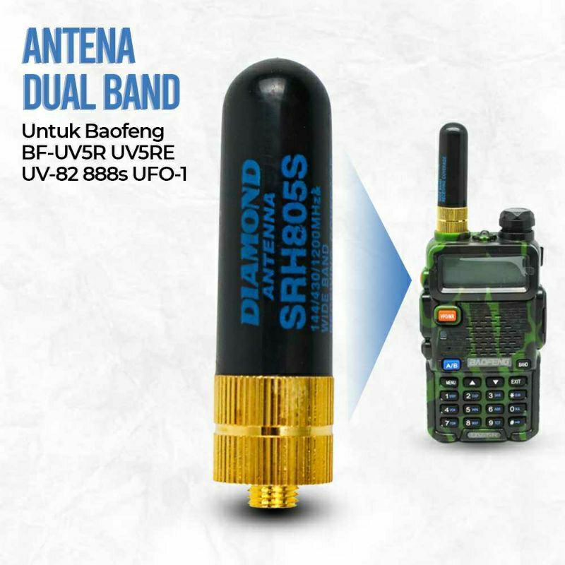 Jual Antena Dual Band Baofeng BF-UV5R BF-UV5RE UV-82 BF-888s UFO-1 | Shopee Indonesia