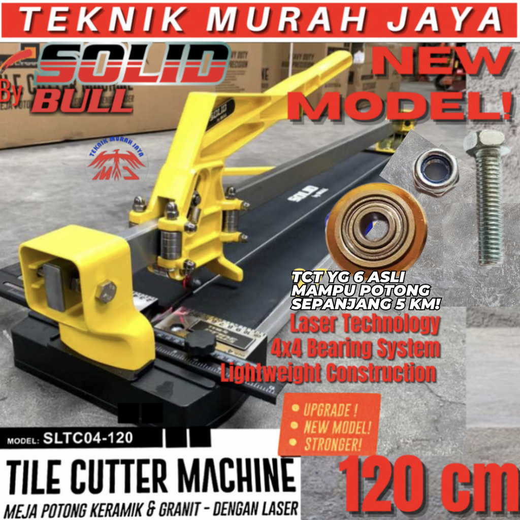 Jual SOLID Manual Tile Cutter LASER 120 CM Alat Meja Potong Keramik ...