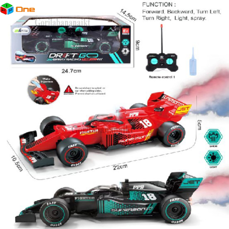 Jual MAINAN MOBIL RC F1 SPRAY BATERAI CAS RACING REMOTE CONTROL MOBIL ...