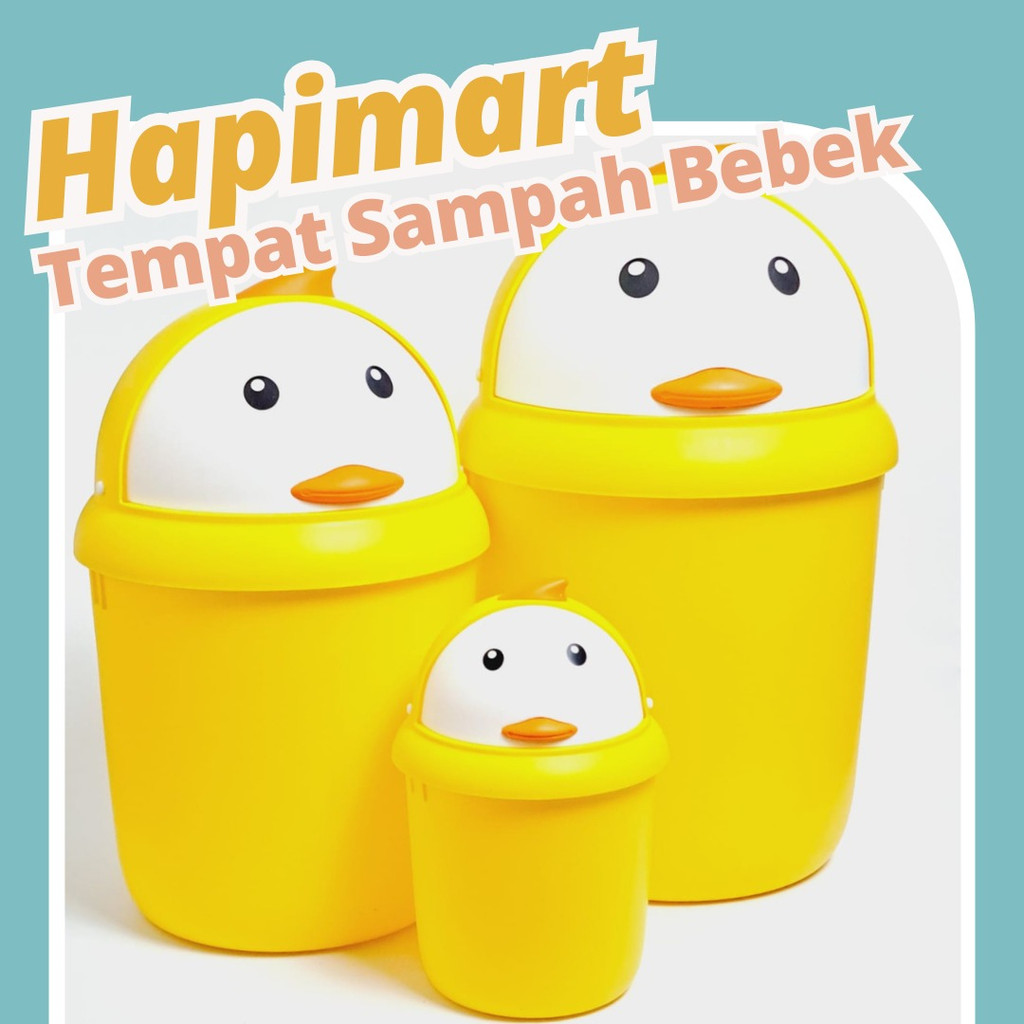 Jual Tong Sampah Mini Motif Kartun Bebek Kuning/Tempat Sampah Mobil ...