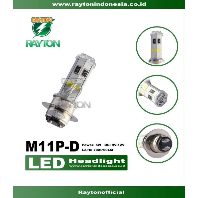 Jual LAMPU UTAMA LED RTD RAYTON H6 M11P M11PD M11P-D BOLA LAMPU DEPAN ...