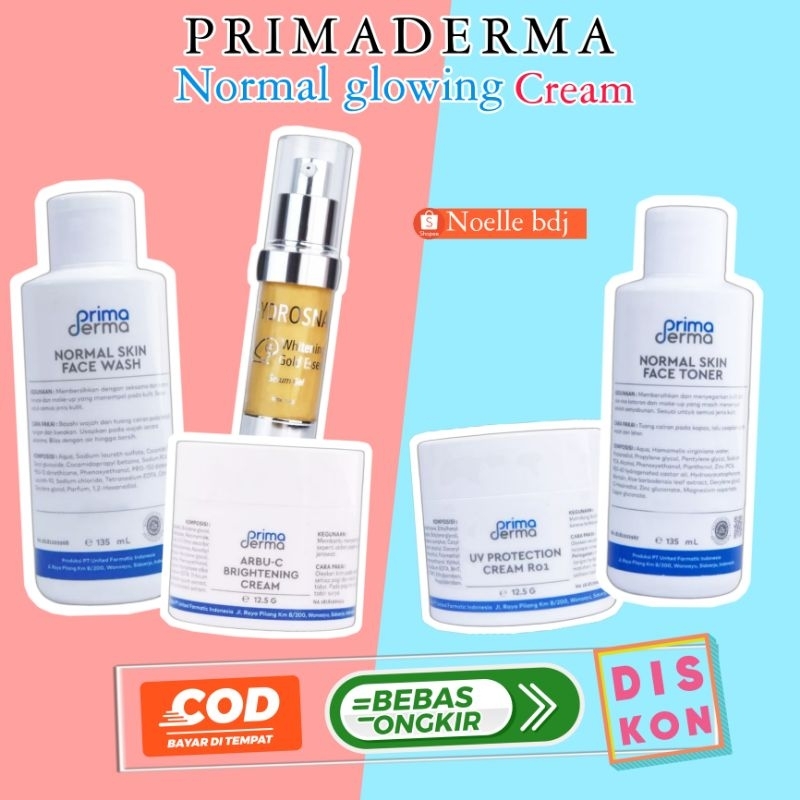 Jual PRIMADERMA PAKET GLOWING + SERUM GOLD | Shopee Indonesia