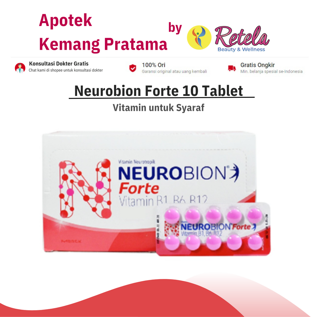 Jual NEUROBION FORTE STRIP ISI 10 TABLET | Shopee Indonesia
