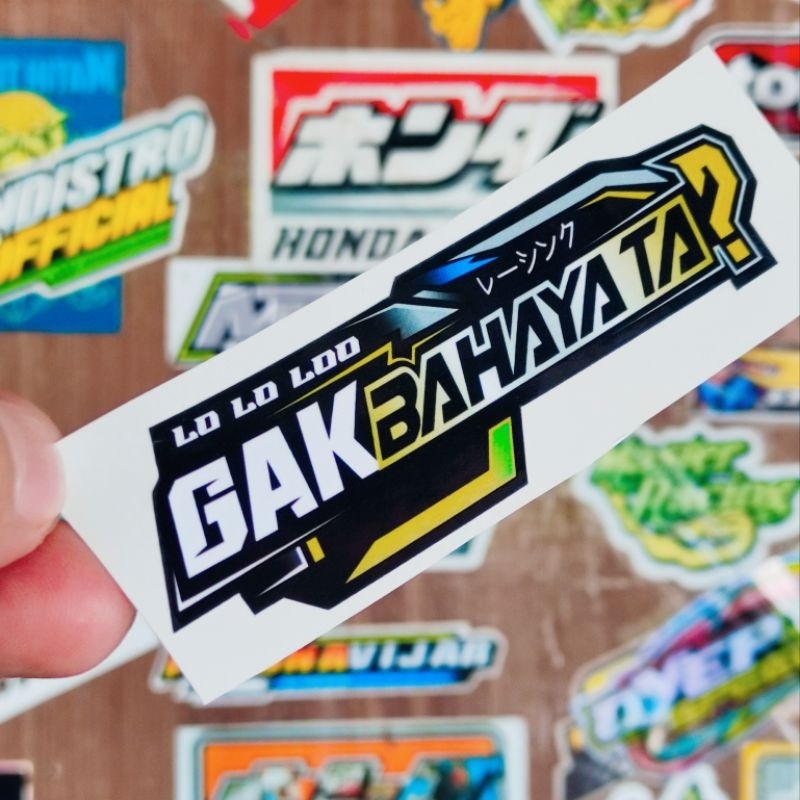 Jual STIKER LO LO LOO GAK BAHAYA TA ? ( CUTTING) | Shopee Indonesia