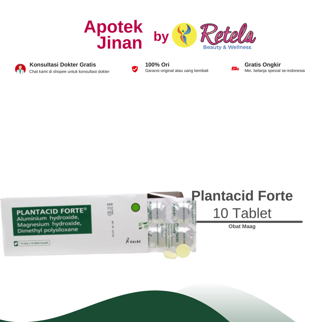 Jual PLANTACID FORTE 1 STRIP 10 TABLET | Shopee Indonesia