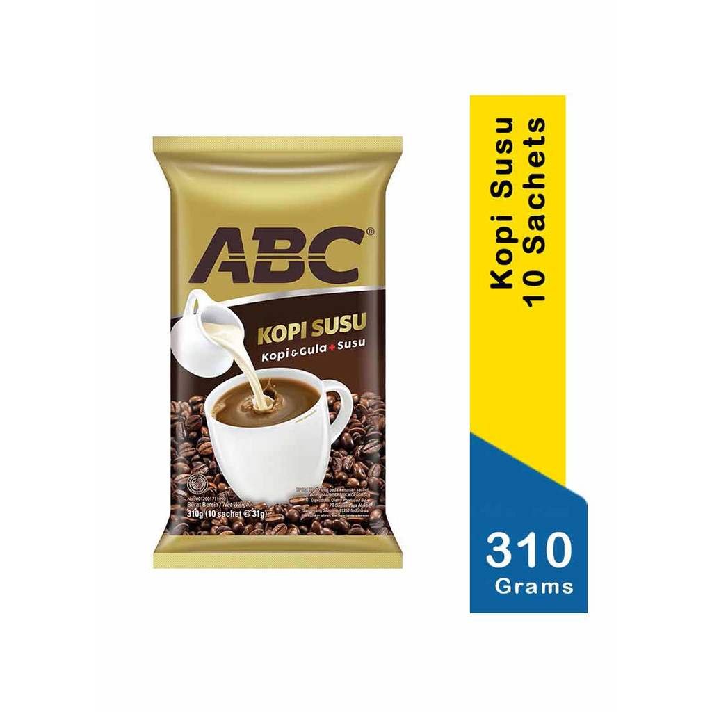 Jual KOPI ABC SUSU 1 RENCENG 10 SACHET PCS 31gr 31 gr Murah Grosir Dus Bubuk Renteng | Shopee ...