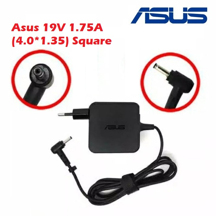 Jual ORIGINAL ADAPTOR ASUS 19V 1.75A SQUARE (4.0*1.35MM) X200 X200M X200MA X200CA X441N X441NA ...