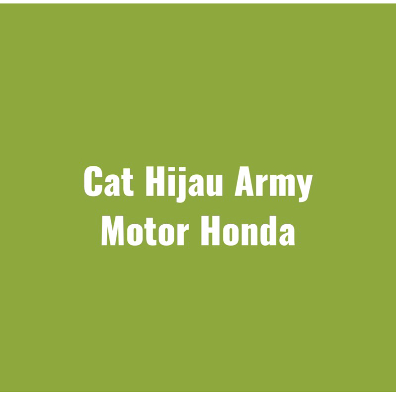 Jual Cat Hijau Army Honda (Scoopy,Beat,Vario) | Shopee Indonesia