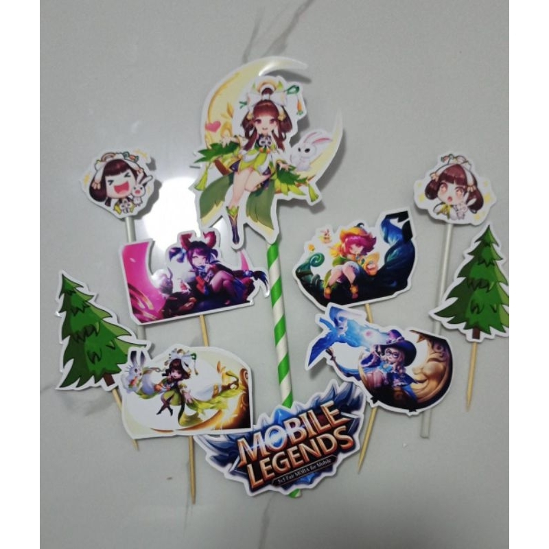 Jual cake topper hiasan kue mobile legends change chang'e mlbb 220523ml ...