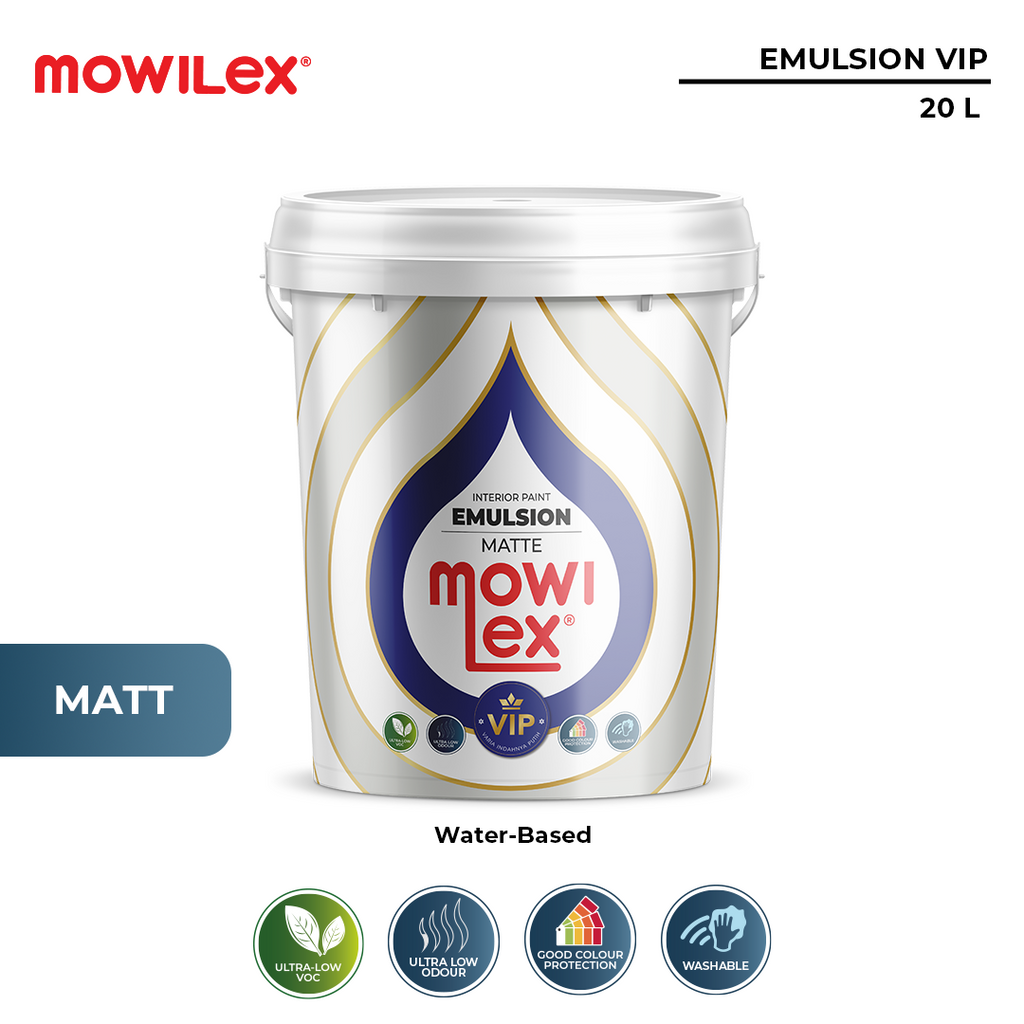 Jual Mowilex Emulsion VIP Neutral Color Cat Tembok 20 Liter | Shopee ...