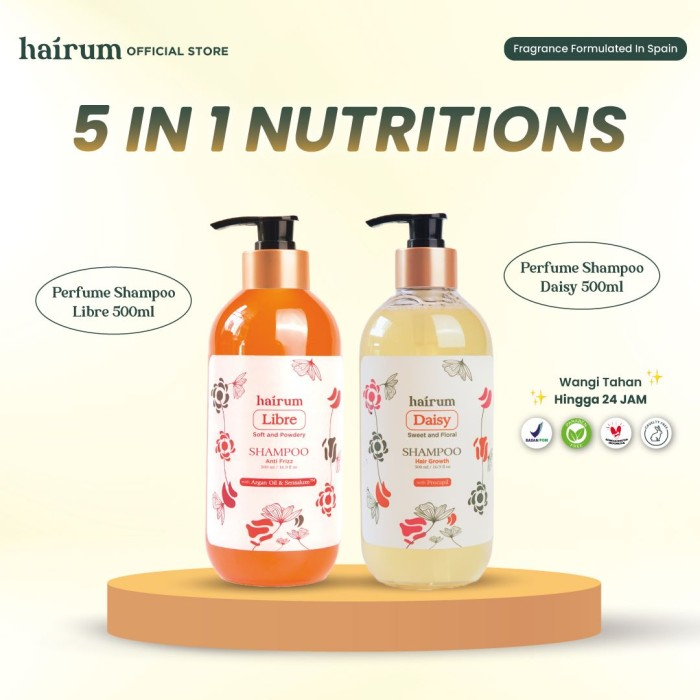 Jual Hairum Paket 5in1 Nutritions Shampoo Menambah Volume Rambut ...