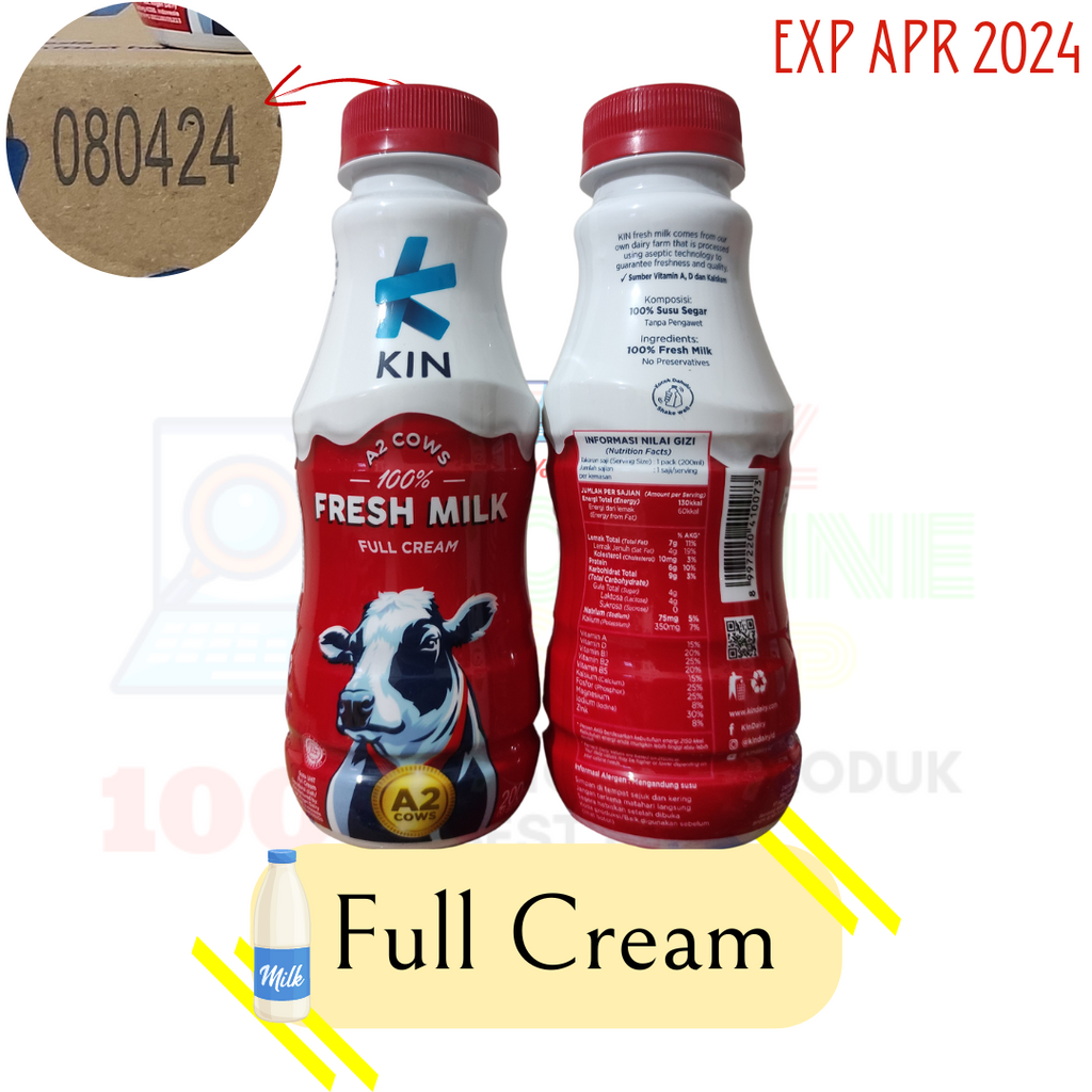 Jual Kin UHT Fresh Milk 200ml | Shopee Indonesia