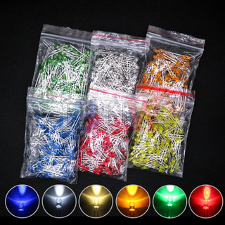 Jual Lampu LED Dioda Diode F3 Diffused 3mm 3 mm Warna Kuning Biru Merah ...