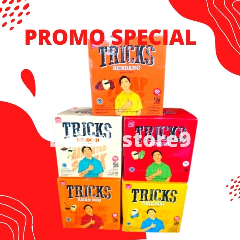 Jual PROMO !! Tricks Potato Chips 1 Box / Satu Boks Termurah | Shopee ...