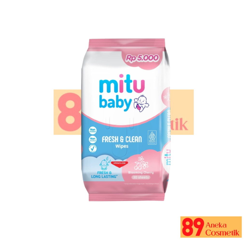 Jual MITU Baby Fresh & Clean Wipes Tisu Basah Ganti Popok 30's | Shopee ...