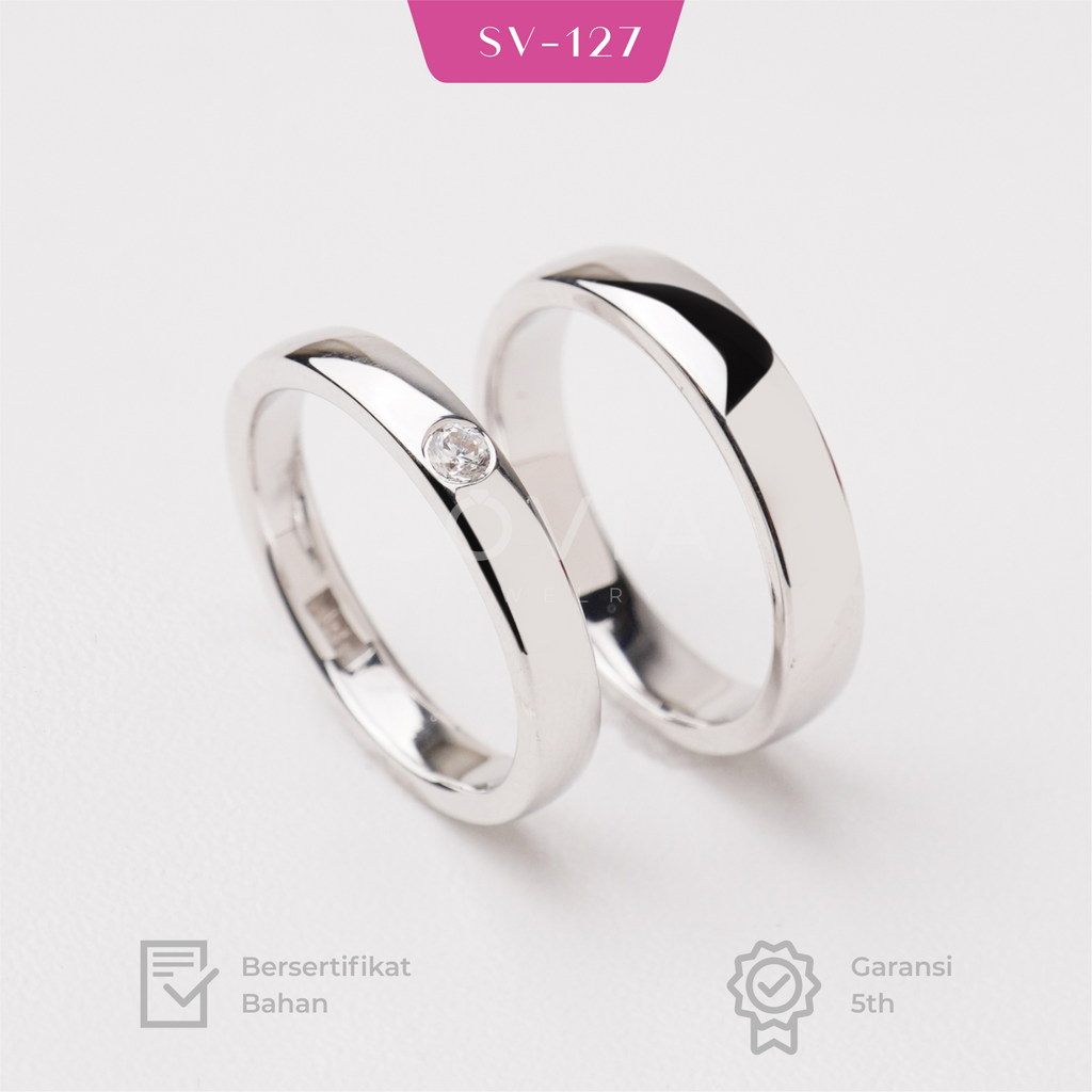 Jual Sovia Jewelry Cincin Kawin Silver Perak Couple Desain Custom 646 ...