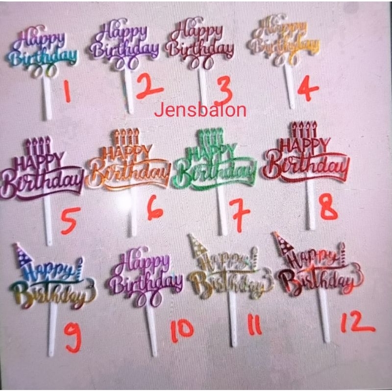 Jual topper cake hbd | Shopee Indonesia