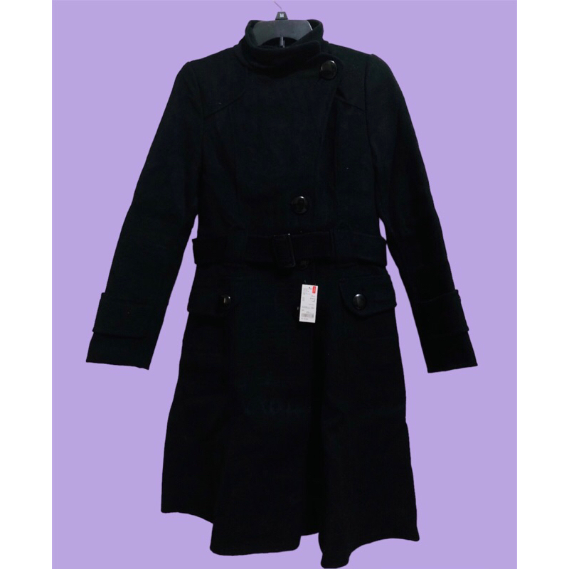 Jual LONG COAT WOOL HITAM | Shopee Indonesia