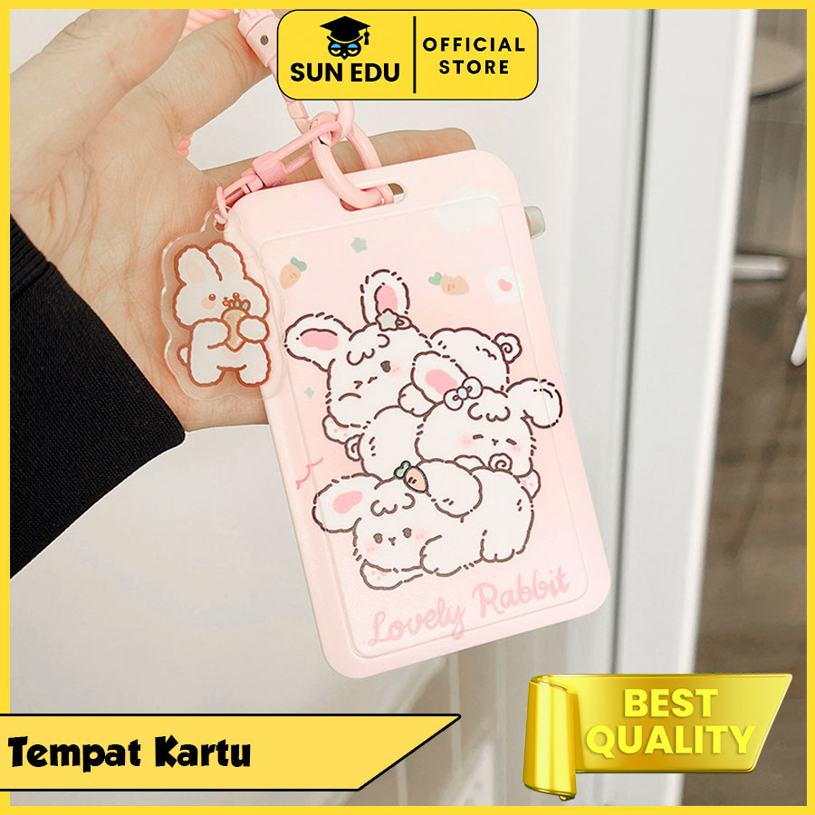 Jual ID Card holder/ Name tag gantungan kartu cute/ Kartu akses MRT ...