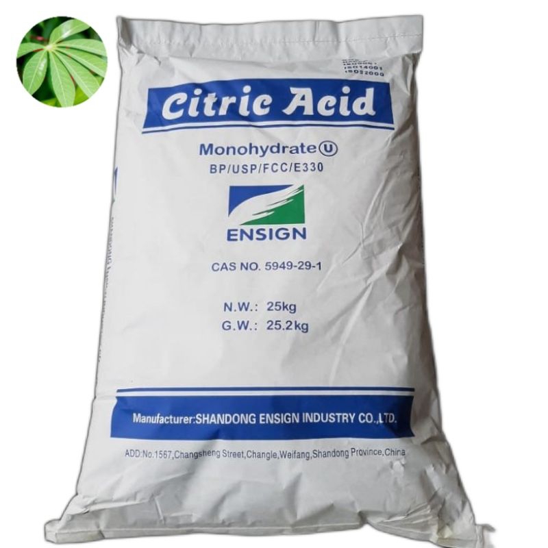 Jual Citric Acid / Citrun / Citric Monohydrate / Sitrun 25KG | Shopee ...