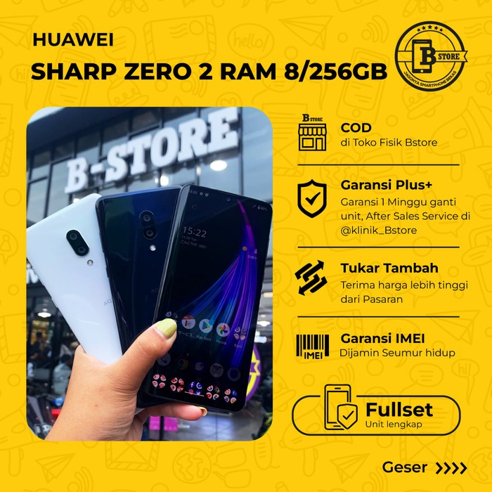 Jual Sharp Aquos Zero 2 AU - BATANGAN - RAM 8GB / 256GB - WIFI ONLY ...