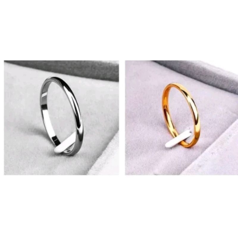 Jual Cincin Titanium Anti Karat Anti Luntur Selamanya | Shopee Indonesia