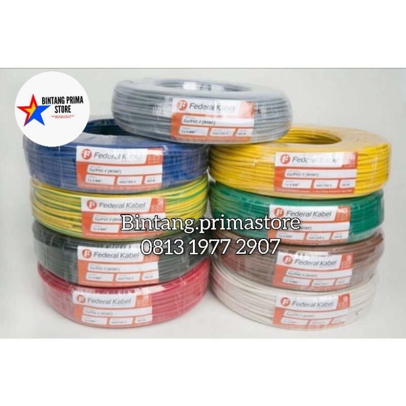 Jual Kabel NYAF 1x4mm / NYAF 4mm Federal 100 meter | Shopee Indonesia