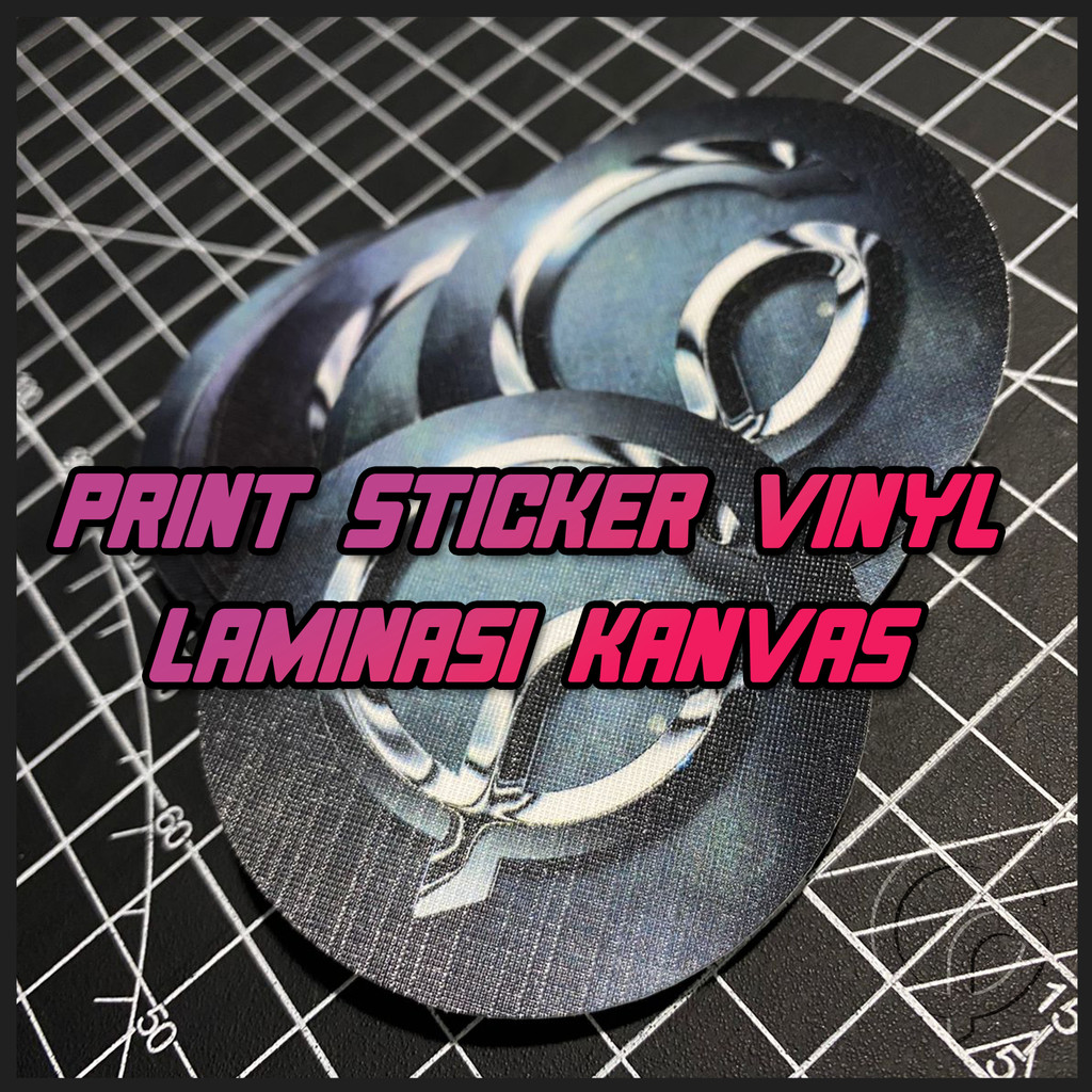 Jual CETAK STICKER VINYL LAMINASI KANVAS / PRINT & CUT STICKER VINYL ...