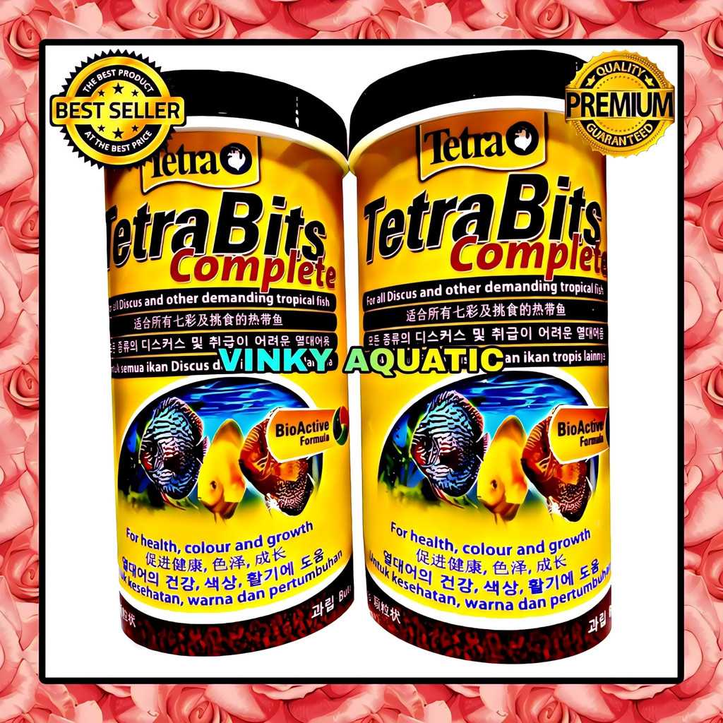 Jual MAKANAN IKAN - PELET TETRA BITS COMPLETE FISH FOOD 300 GRAM ...