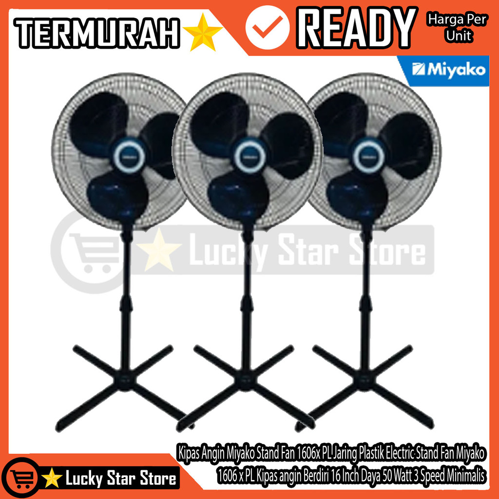 Jual Miyako Kipas Angin Kompak Wal Kad 1606x-Pl Blade Standing Gantung ...