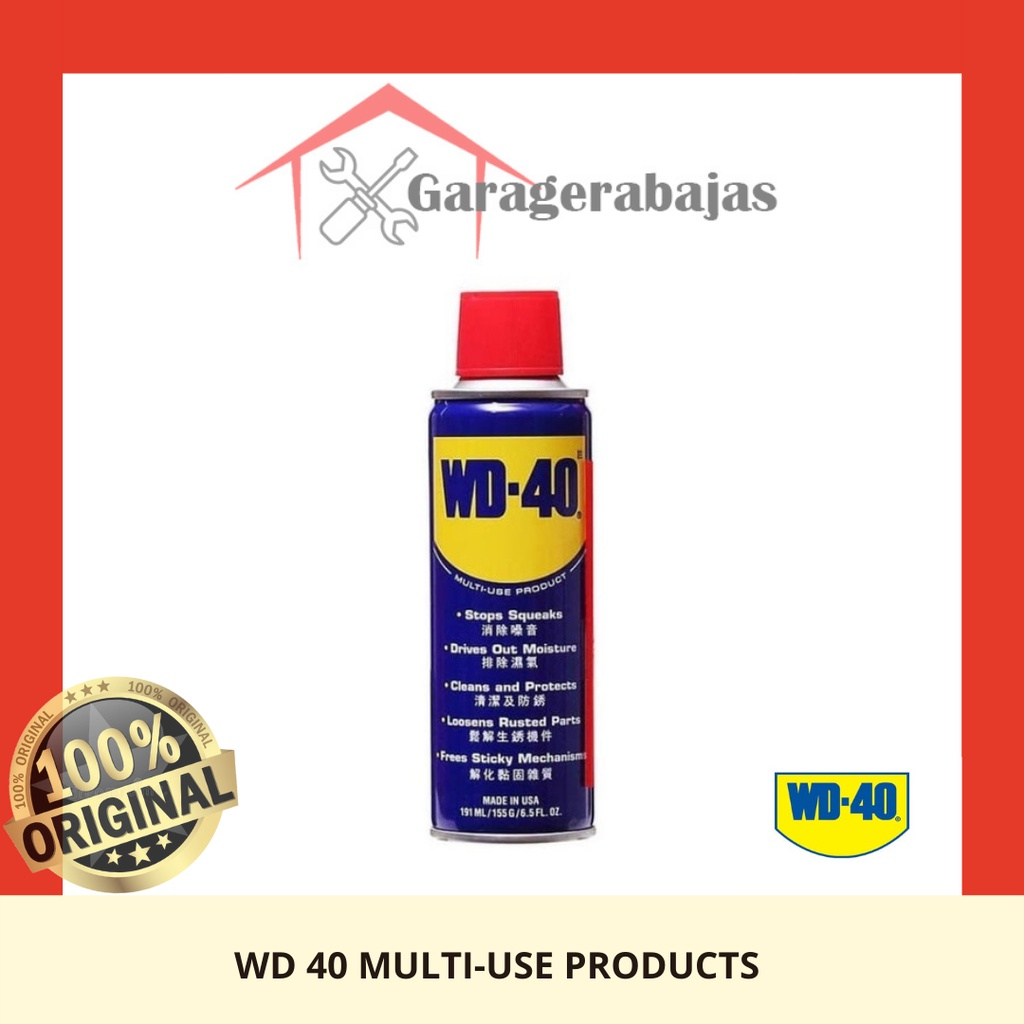 Jual WD40 191ML - WD 40 191ML MULTI USE - PELUMAS ANTI KARAT - DUS ISI 24 / 10 Pcs | Shopee ...