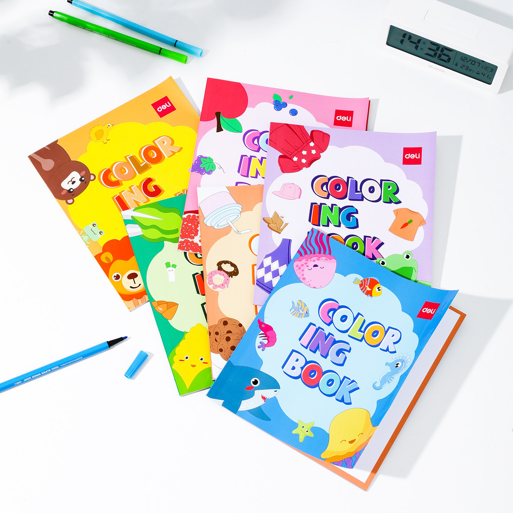 Jual DELI Colouring Book Children / Buku Mewarnai Anak Balita Buah ...