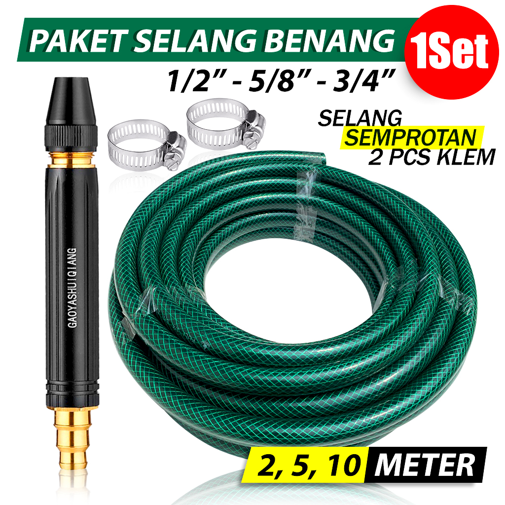 Jual Ralali Selang Paket Semprotan Cuci Motor, Mobil, Siram Tanaman - Selang Air Plus Nozzle ...