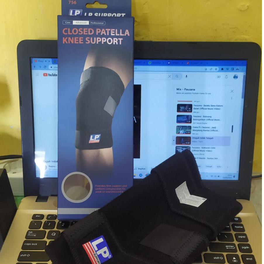 Jual LP 756 KNEE SUPPORT CLOSED PATELLA DEKER VELCRO STRAP | Shopee ...