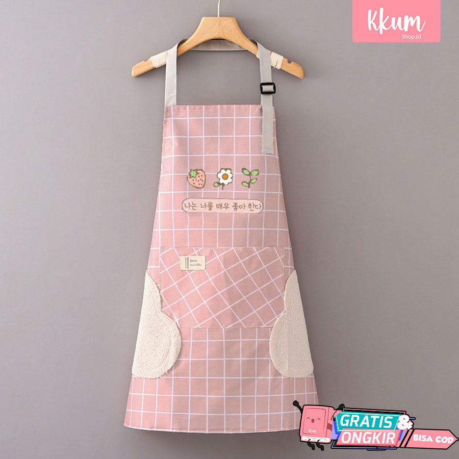 Jual Celemek masak PVC anti air/ Apron waterproof korean style | Shopee ...