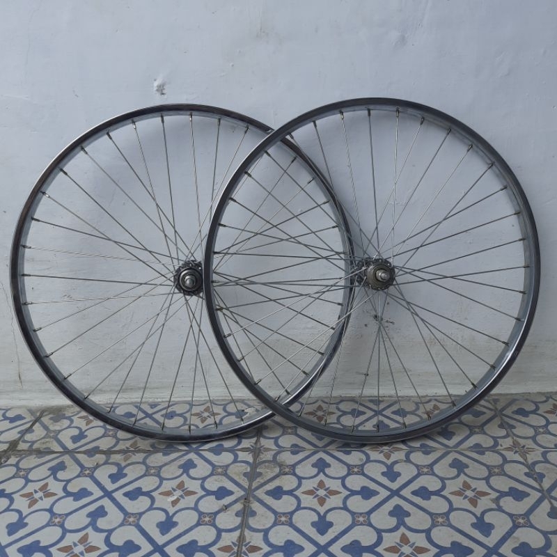Jual Velg Setelan Sepeda 24 / Pelek Sepeda 24 Komplit / Velg Sepeda ...