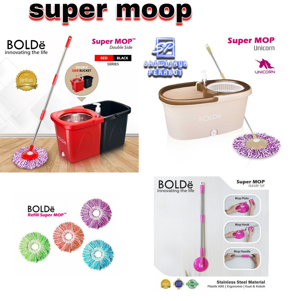 Jual BOLDE SUPER MOP DOUBLE SIDE | PEL LANTAI | Shopee Indonesia