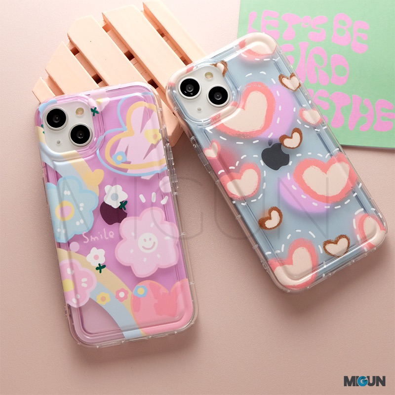 Jual Fancy Heart And Sunflower Case - Softcase Fullcover For iPhone 7 8 ...