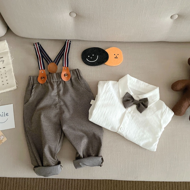 Jual BABYSHWN - bryan set suspender | suspender bayi | baju formal bayi ...