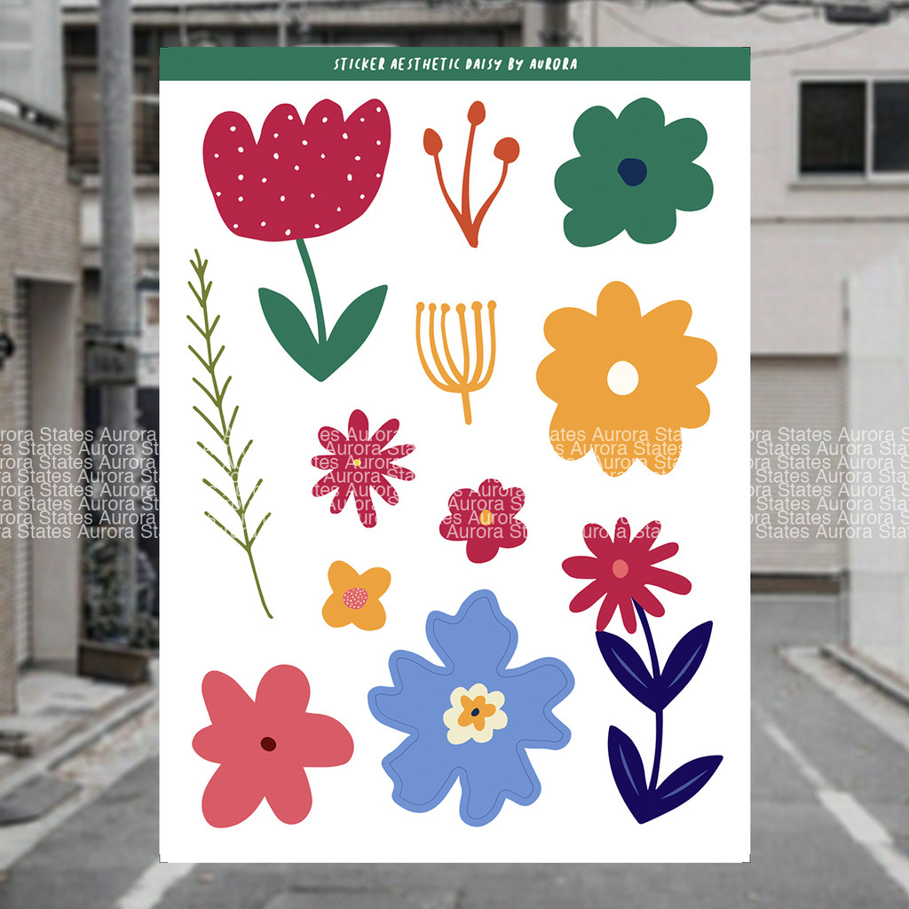 Jual Daisy Sticker Packs | Sticker Bunga Matahari | Sticker buku jurnal ...