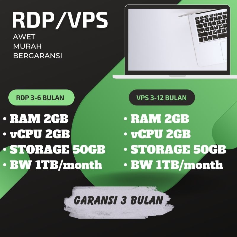 Jual VPS RDP TAHUNAN AWET BERGARANSI | Shopee Indonesia
