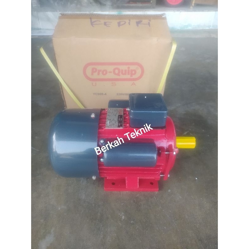 Jual Dinamo Elektro Motor 1 HP 1 Phase 1400 Rpm Proquip | Shopee Indonesia