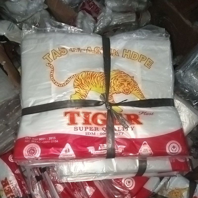 Jual Kantong Plastik Tiger Ukuran 24 Bening | Shopee Indonesia