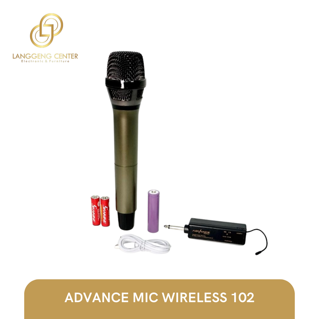 Jual ADVANCE MIC-102 Mic Profesional Wireless Microphone | Shopee Indonesia