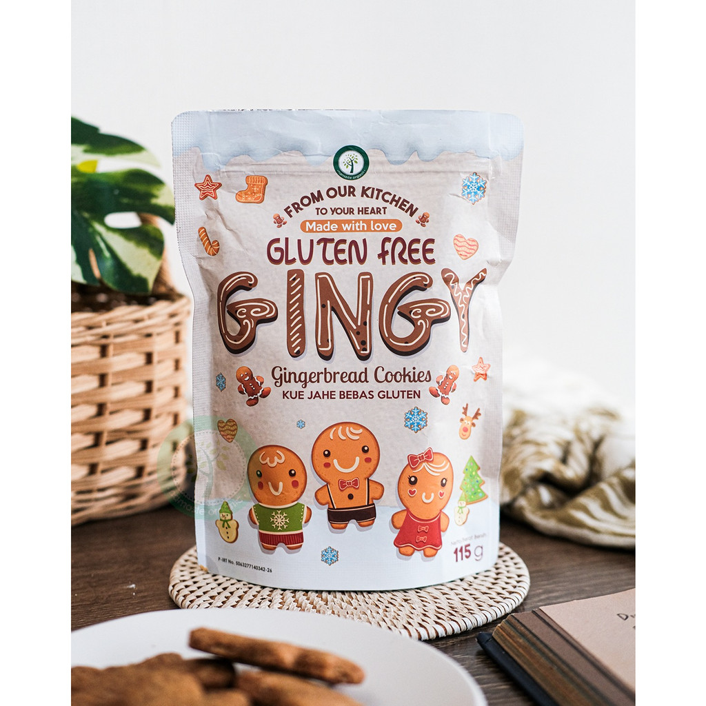 Jual GLUTEN FREE GINGY - HOLIDAY SPECIAL GINGER COOKIES 115GR | Shopee ...