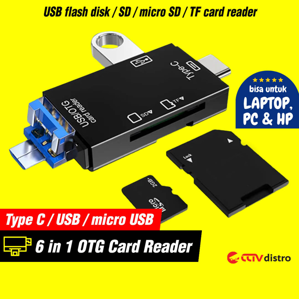 Jual Card Reader Type C / USB / Micro USB / SD / Micro SD / Flashdisk ...